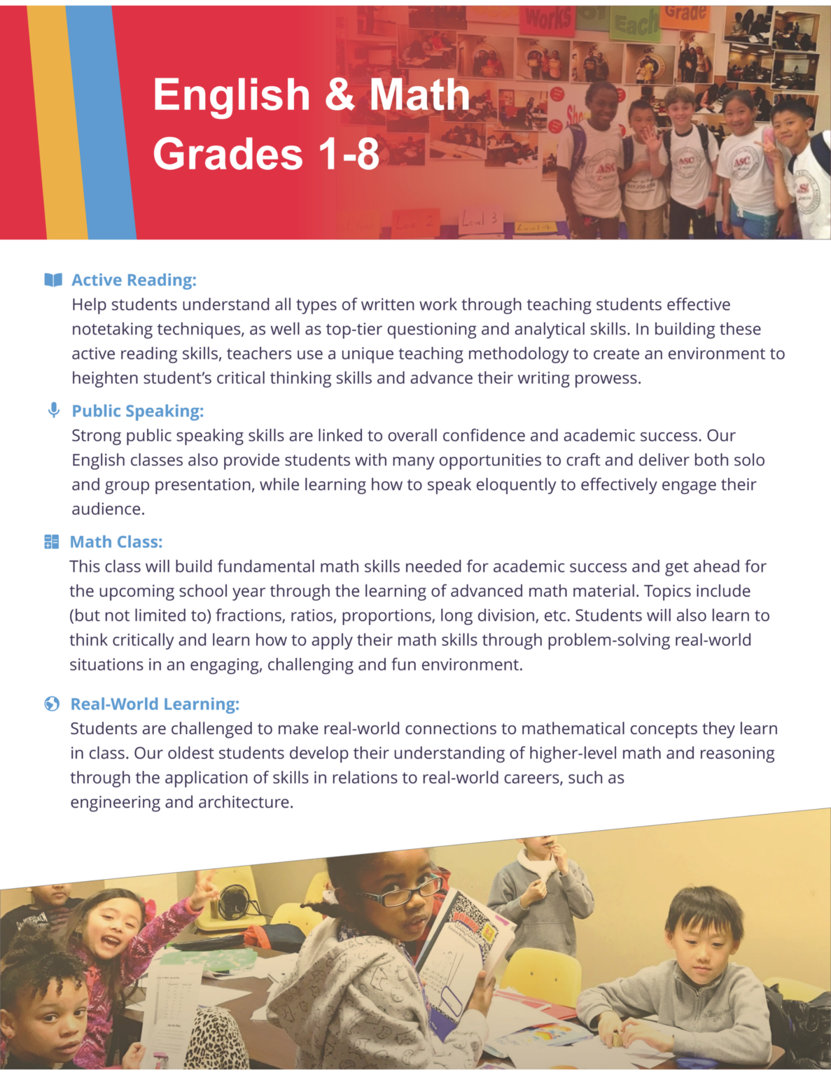 Summer Academic Program | Math and English Summer Programs