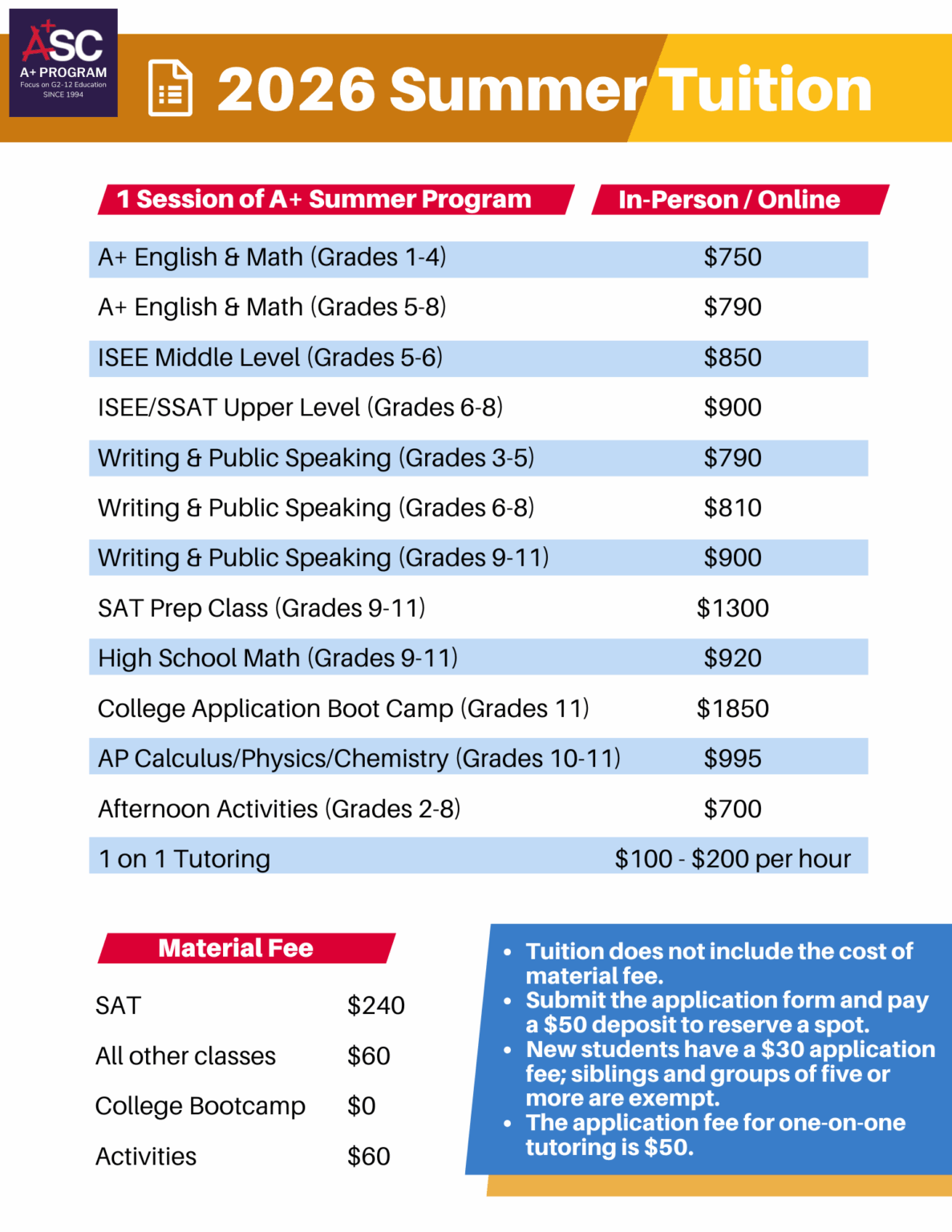 Summer Writing Program | Youth Summer Writing Program
